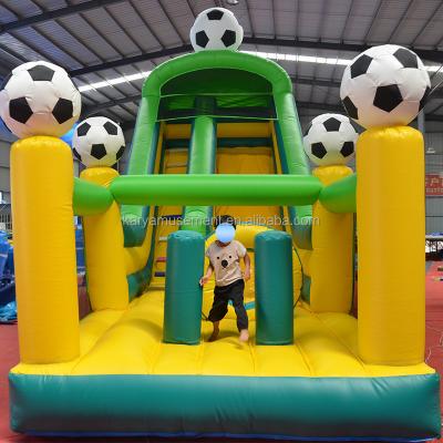 China 29ft PVC Inflatable Large Slide Combo with Football Theme and CE/EN71/EN14960 Certificate for sale