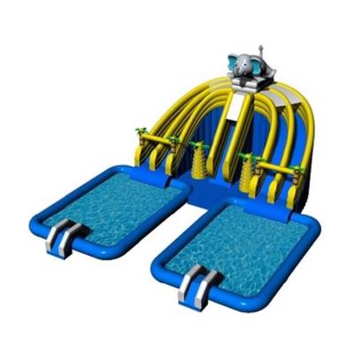 China Upgrade Your Amusement Park with Our Oversize Pool and Inflatable Water Slide Combo for sale