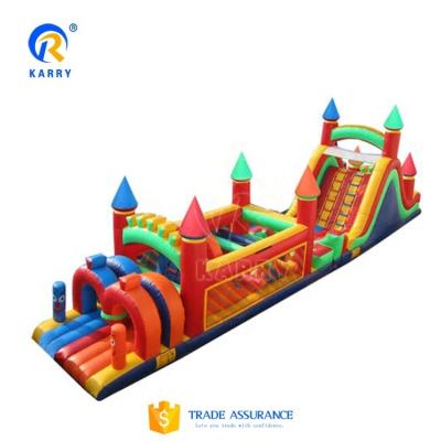 China CE/EN71/EN14960 Approved Inflatable Obstacle Course for 0.55mm PVC Tarpaulin Material for sale