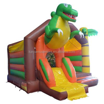 China Repair Kits Included Kids' Indoor Inflatable Dino Park Bouncer Castle with Slide for sale
