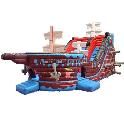 China Ex- Commercial Inflatable Pirate Ship Slide Water Slide for Fun 8.6x4m or Custom Size for sale