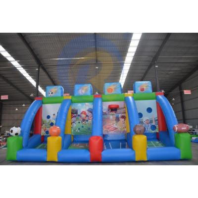 China Customized Large 4 in 1 Inflatable Carnival Sports Challenge Game for Rental Business for sale
