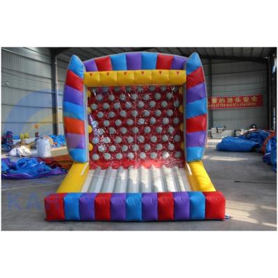 China Customized Orange Inflatable Sports Game for Family Carnival Shoot and Score Fun for sale