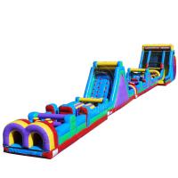 China PVC Inflatable Obstacle Bouncing Course with Slide KR-OBS-904-2 for sale