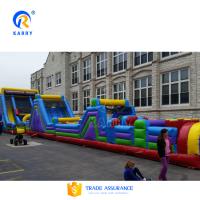 China PVC Inflatable Obstacle Bouncing Course with Slide KR-OBS-904-2 for sale