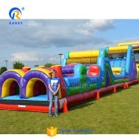 China PVC Inflatable Obstacle Bouncing Course with Slide KR-OBS-904-2 for sale