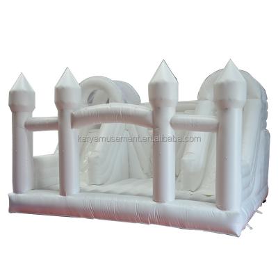 China Indoor Slide Toddler White Bounce House for Party Wedding Inflatable Bouncy Castle Combo for sale