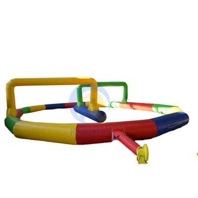 China Outdoor Games Commercial Inflatable Sport Zorb Ball Go Kart Track for Kids and Adults for sale