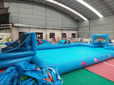 China Beat the Heat in Style with Our Customizable Inflatable Football Swimming Poo for sale