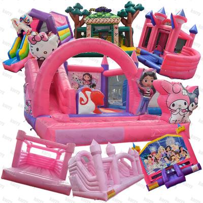 China Unisex Princess Trampoline Jumper Inflatable Bounce House Slide for Physical Activity for sale