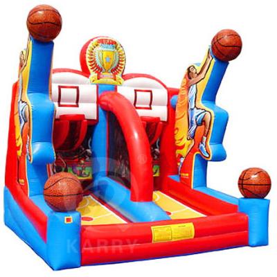 China Interactive Carnival Sport Inflatable Shooting Stars Basketball Shootout Game with PVC for sale