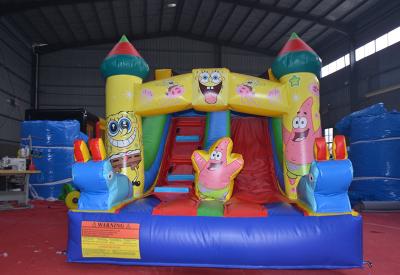 China 5-10 Passenger Custom Small Sponge-Bob Wet and Dry Slide with Digital Printing Design for sale