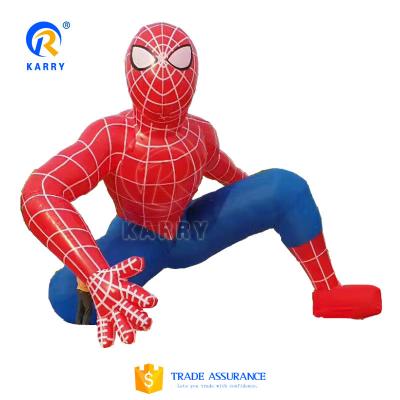 China Christmas Inflatable Spiderman Durable 0.55mm PVC Tarpaulin Perfect for 14 Years Old for sale