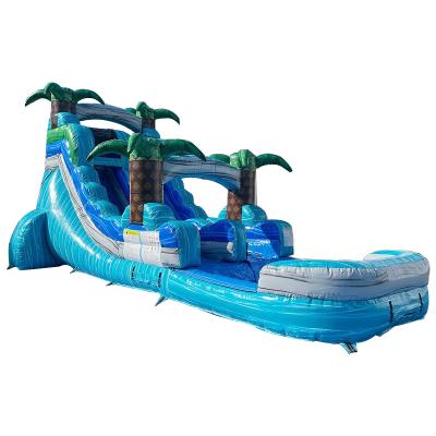 China Summer Fun Guaranteed Commercial Rental PVC Water Park with Kids Splash Pool and Air Jumping for sale