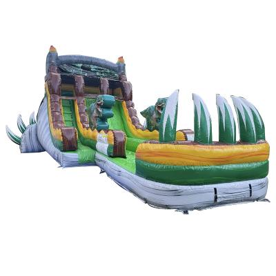 China Liberte a sua imaginação Floresta tropical Dino Slide aquático com piscina divertida à venda