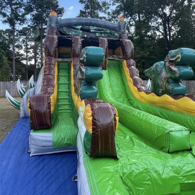 Cina Lasciate andare la vostra immaginazione Giungla tropicale Dino tema scivolo d'acqua con Splash Pool Fun in vendita
