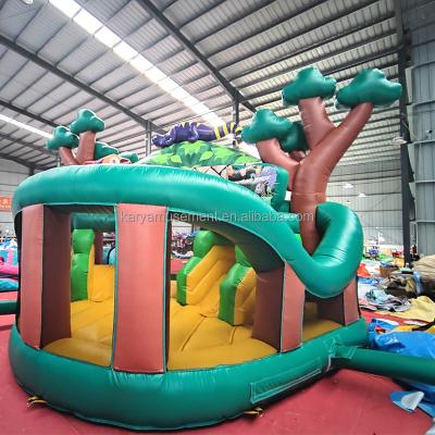 Cina Festa per bambini Casa gonfiabile all'aperto con diapositiva Spedizione via mare/aria/espressa in vendita