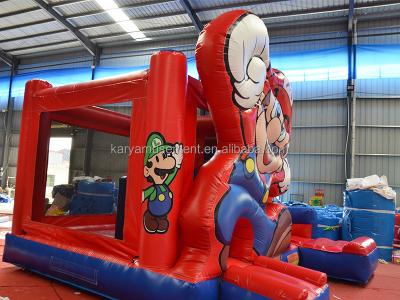Cina Personalizzare accettazione rosso Parco giochi castello gonfiabile per bambini salto casa salto in vendita