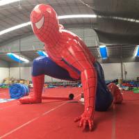 China Customized Colorful Marvel Superhero Inflatable Spider Man Advertising PVC Material for sale