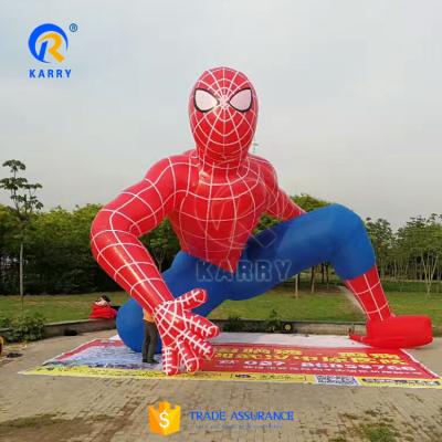 China Customized Colorful Marvel Superhero Inflatable Spider Man Advertising PVC Material for sale