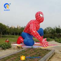 China Customized Colorful Marvel Superhero Inflatable Spider Man Advertising PVC Material for sale