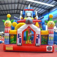 China Trampoline Custom Small Size Inflatable Mechanical Ares Fun City Bouncer Combo Slide for sale