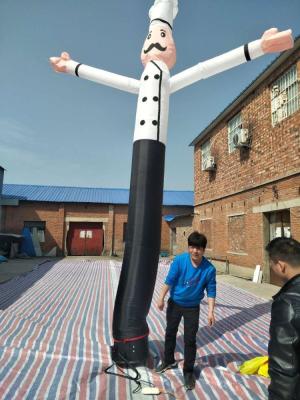 China 6m opblaasbaar Chef Sky Dansende Luchtbuis Danser Man Waaiend Model voor Outdoor Reclame Te koop