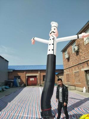 China 6m opblaasbaar Chef Sky Dansende Luchtbuis Danser Man Waaiend Model voor Outdoor Reclame Te koop