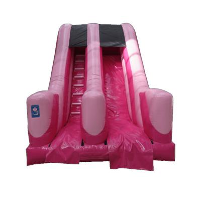 China Aluguer comercial de escorregador inflável de PVC pequeno rosa com certificação CE/EN71/EN14960 à venda