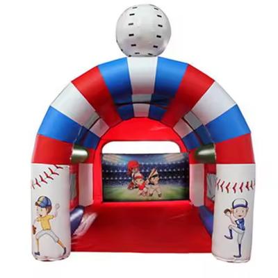 China Leeftijd 14 jaar op Opblaasbare honkbal Batting Cage Shooting Game met Speed Pitch Te koop