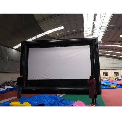 China EN71/CE-gecertificeerd Super Fun opblaasbaar kasteelfilmscherm voor buitenreclame Te koop