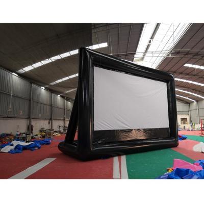 China EN71/CE-gecertificeerd Super Fun opblaasbaar kasteelfilmscherm voor buitenreclame Te koop