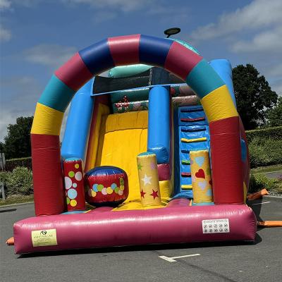 China Aluguer de festas Casa de doces Slide seco inflável com certificação CE/EN71/EN14960 à venda