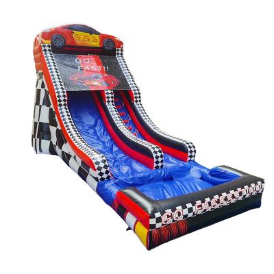 中国 28フィートの充電式 レッドレーシング 水上スライド プール裏庭 商業用レンタ エッセンシャル 販売のため