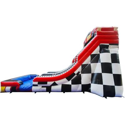 中国 28フィートの充電式 レッドレーシング 水上スライド プール裏庭 商業用レンタ エッセンシャル 販売のため