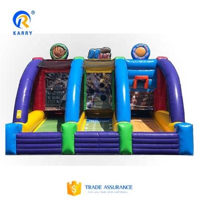 China Opblaasbare carnavalspeelgoed Outdoor interactieve spelletjes met CE-blazer en reparatie-accessoires Te koop