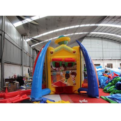 China Unisex PORTABLE Carnaval inflável 5 em 1 Jogo Futebol/Basquetebol Desportos interativos à venda