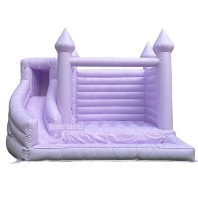 Cina Castello decorativo gonfiabile in PVC di qualità commerciale con pozzo a palla e scivolo in vendita