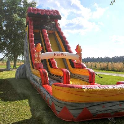 China CE/EN71/EN14960 Zertifizierte Wasserprallhausrutsche mit Pool und Spielplatz im Hinterhof zu verkaufen