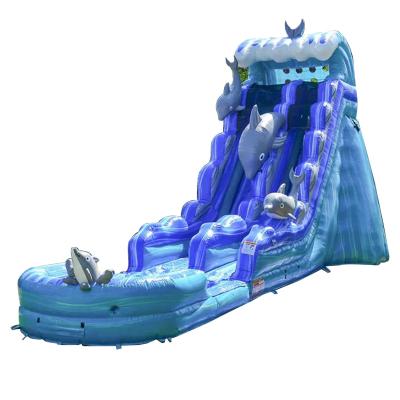 China Afneembare zwembad opblaasbare glijbaan voor kinderen en volwassenen in het zomerwaterpark Te koop