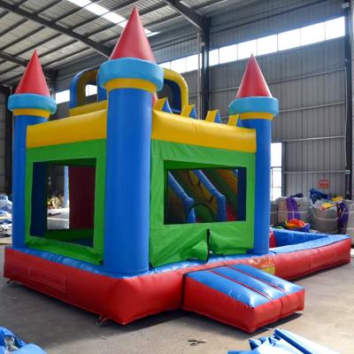 Cina Personalizzare accettazione PVC rosso e blu giochi gonfiabili Bouncer House Slide per bambini in vendita
