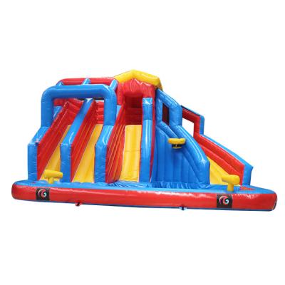 China Water Slide N Soak Splash Park Most Popular Banzai Inflatable Allowable Passenger 5-10 for sale