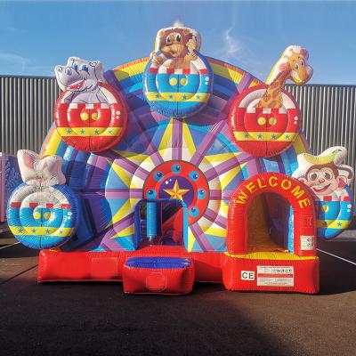China KRC Red Animal Ferris Wheel opblaasbaar springhuis voor springen Te koop
