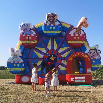 China KRC Red Animal Ferris Wheel opblaasbaar springhuis voor springen Te koop