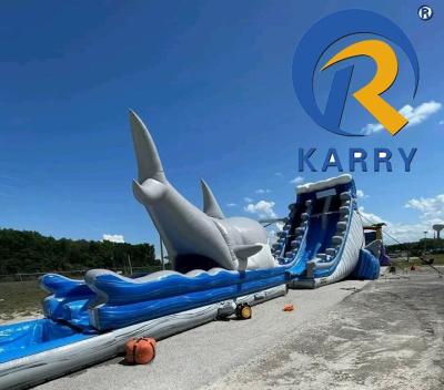 Cina Caratteristiche personalizzate Scivolo idraulico gonfiabile per adulti con piscina Casa rimbalzo PVC sostenibile in vendita