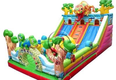 Cina Unisex Inflatabile per bambini Fun City Dino tema casa rimbalzo scivolo per eventi di festa in vendita