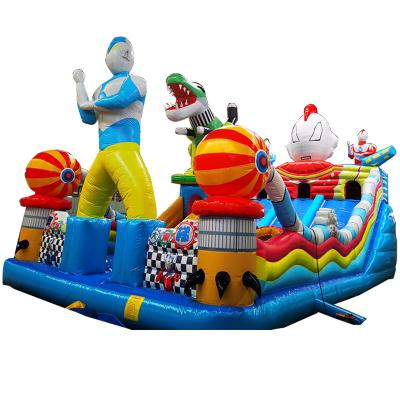 Cina Unisex Inflatabile per bambini Fun City Dino tema casa rimbalzo scivolo per eventi di festa in vendita