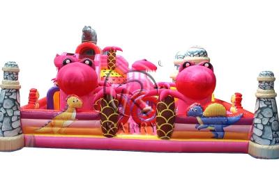 Cina Unisex Inflatabile per bambini Fun City Dino tema casa rimbalzo scivolo per eventi di festa in vendita