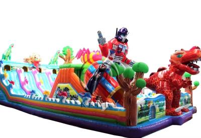 Cina Unisex Inflatabile per bambini Fun City Dino tema casa rimbalzo scivolo per eventi di festa in vendita