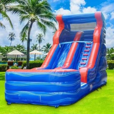 中国 屋外 子供 の 玩具 プール と デジタル 印刷 の 付属 の 膨らませ られる 水上 スライド 販売のため